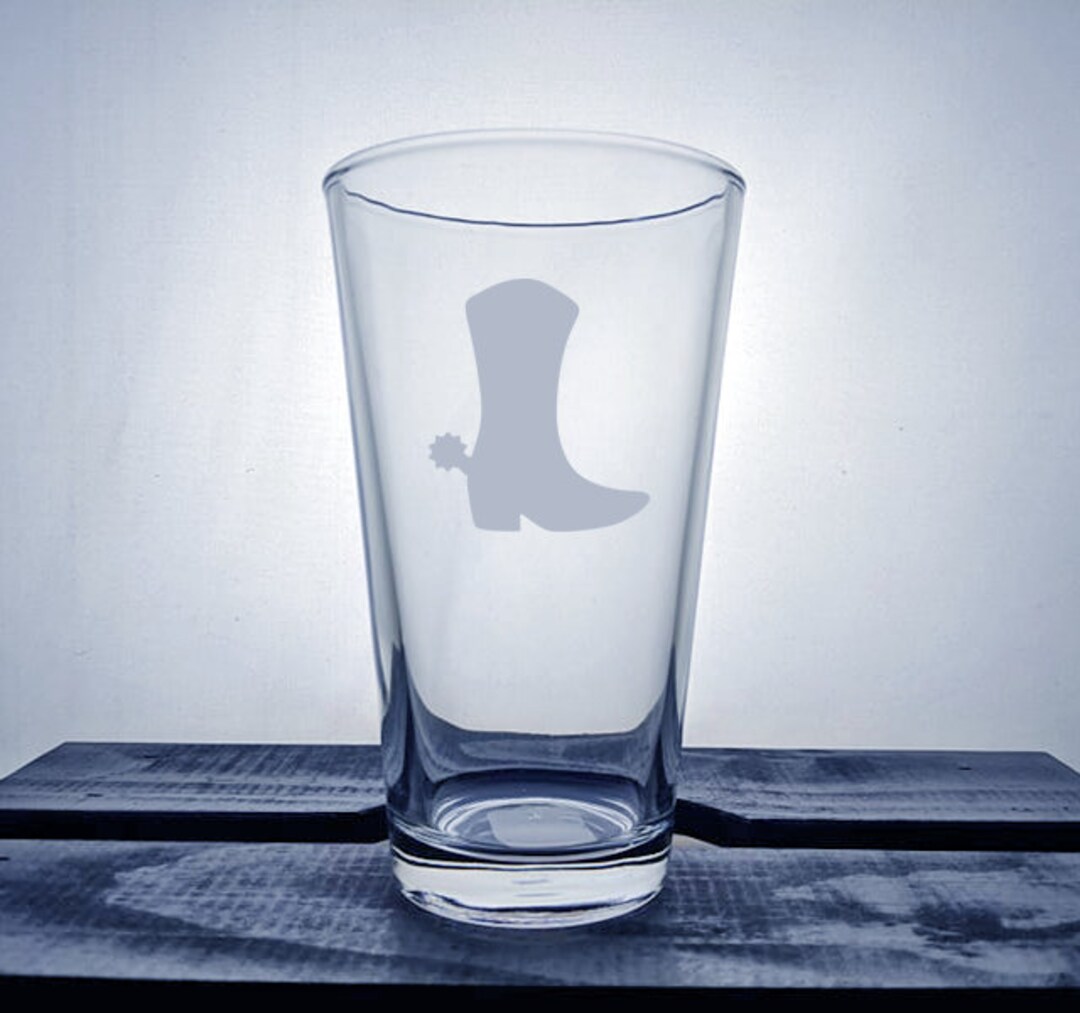 Cowboy Boot - Western Glassware - Spur Glass - Great Outdoors - Pint ...