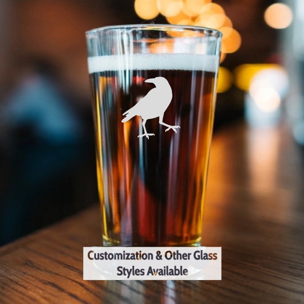 Crow Wine Glass - Etsy