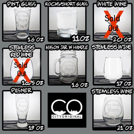 Portland Glassware Oregon City Love State Pride Wine - Etsy