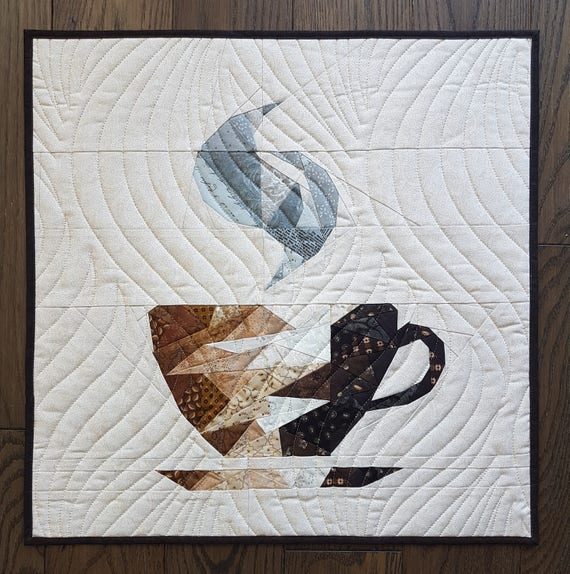 Geometric Coffee Cup Pattern | Etsy