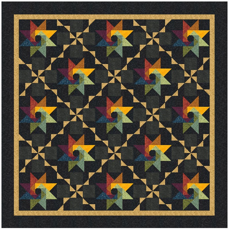 Twisted Star Quilt Pattern - Etsy