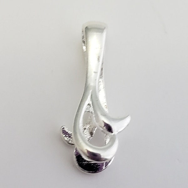 Large Silver Pendant - Etsy