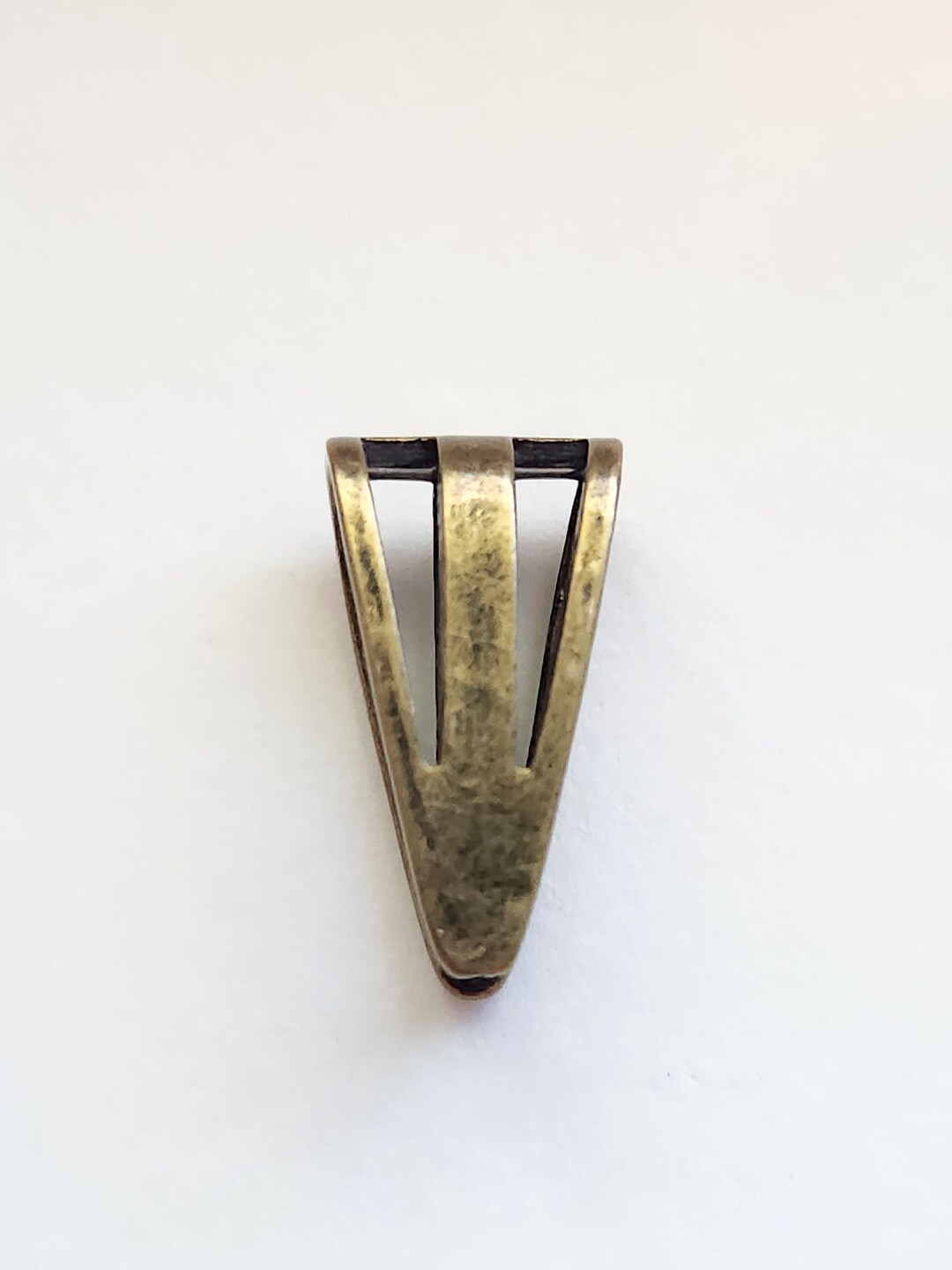 Pinch Bails Antique Bronze Color Triangle - Large (qty 5/10) Ships From ...