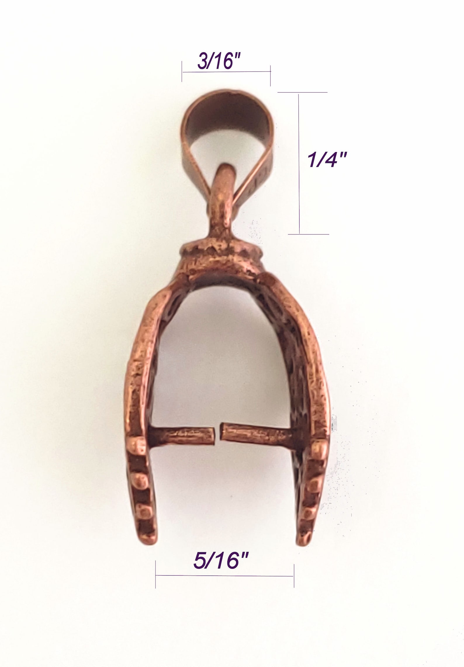 Pinch Bails qty 5-15 Copper Color Large Filigree Pendant - Etsy