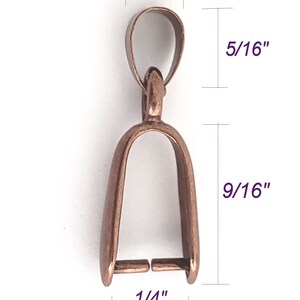 Pinch Bails - Copper Color - Basic (pkg 5-15) Ships Free From USA (802 ...
