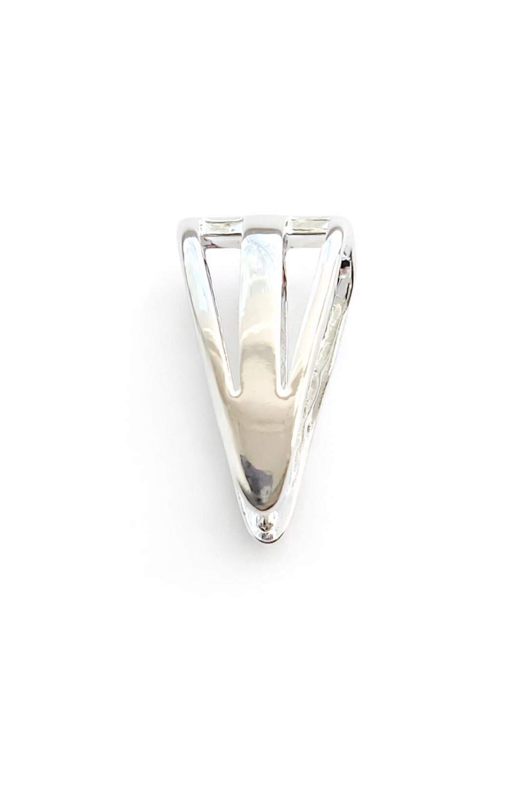 Pinch Bails Bright Silver Color Triangle - Large (qty 5-15) Ships From ...