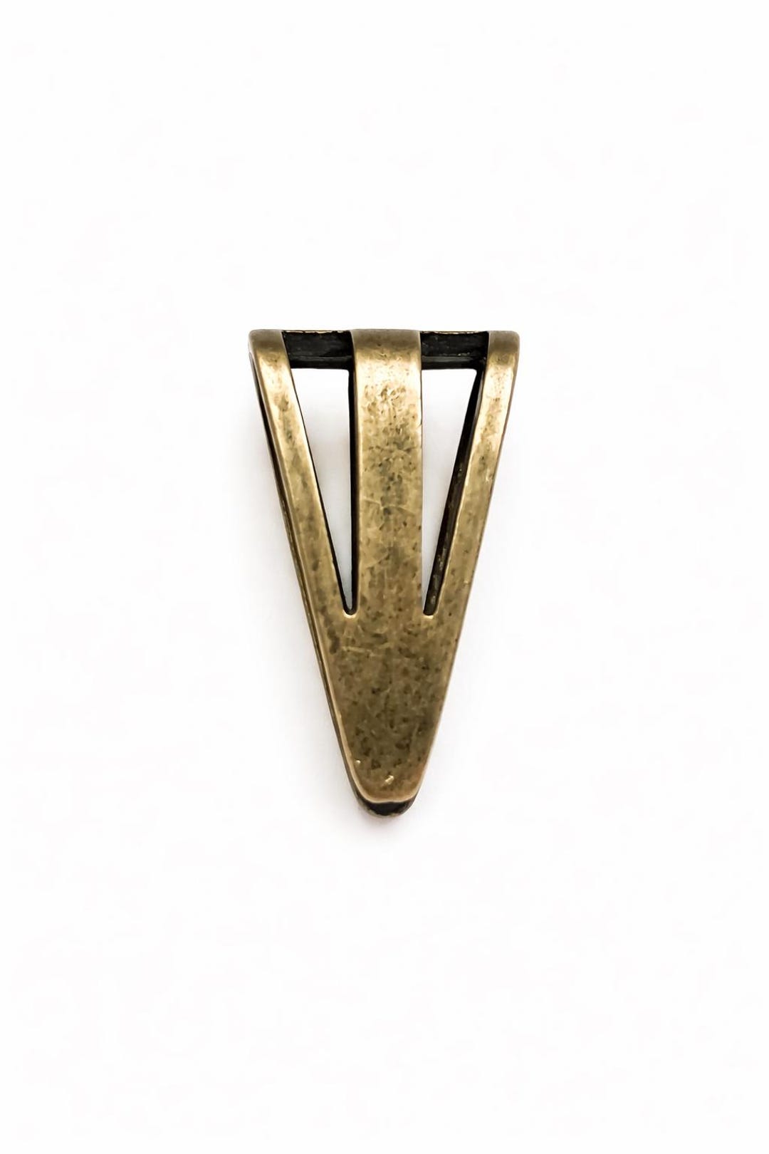 Pinch Bails Antique Bronze Color Triangle - Large (qty 5/10) Ships From ...