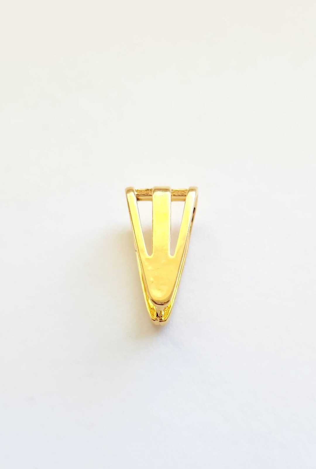 Pinch Bails Gold Color Triangle - Large (qty 5-15) Ships From USA (791 ...