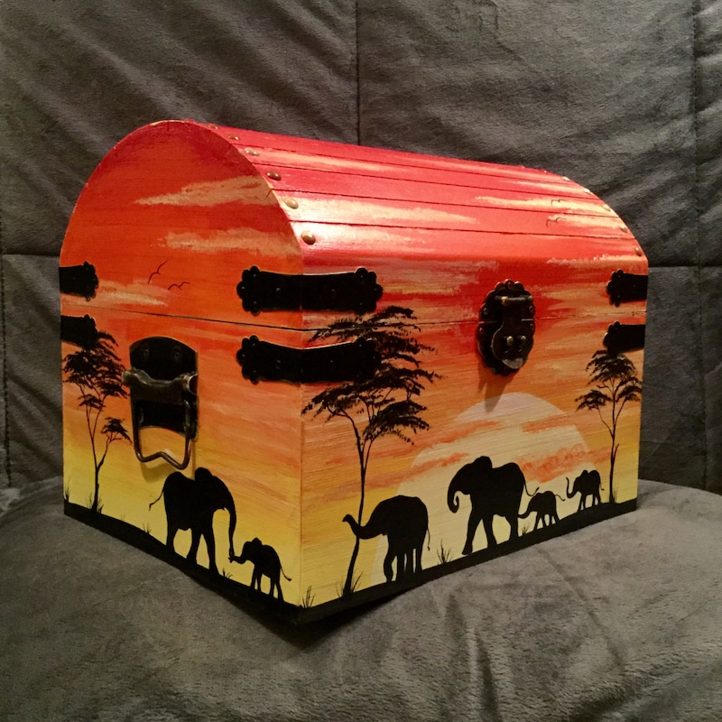 Painted Chest - Etsy
