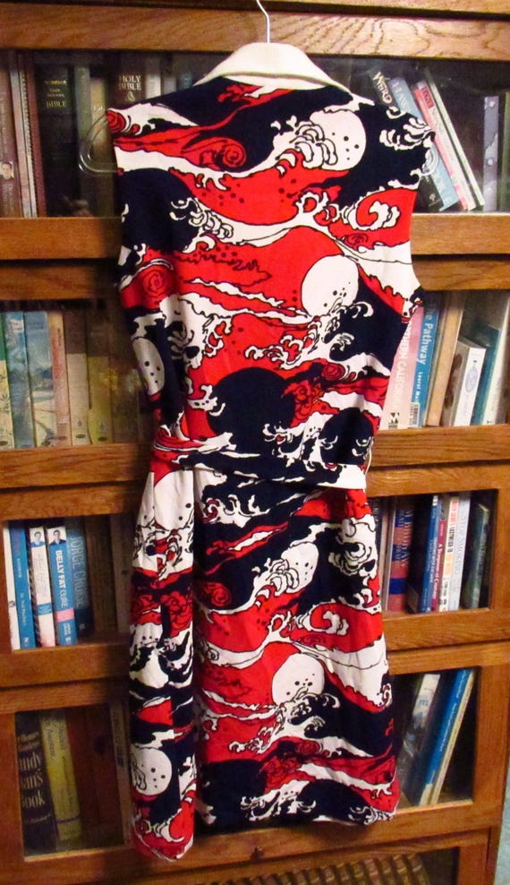 Vintage 1960's/1970's "Honeycomb" Belted Go-Go Dress … - Gem