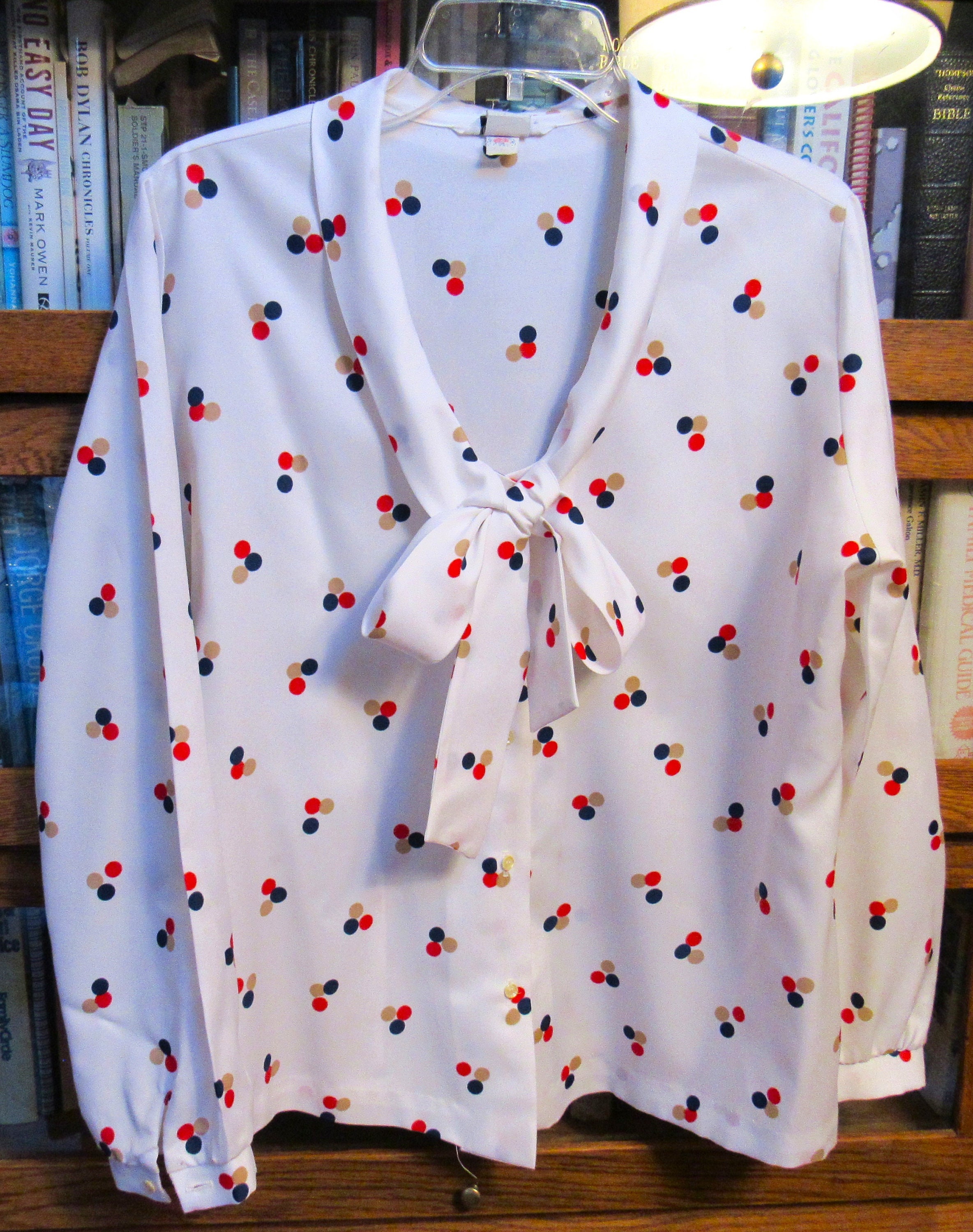 Vintage 1970's Alice Stuart Button up Tie Neck Top - Etsy