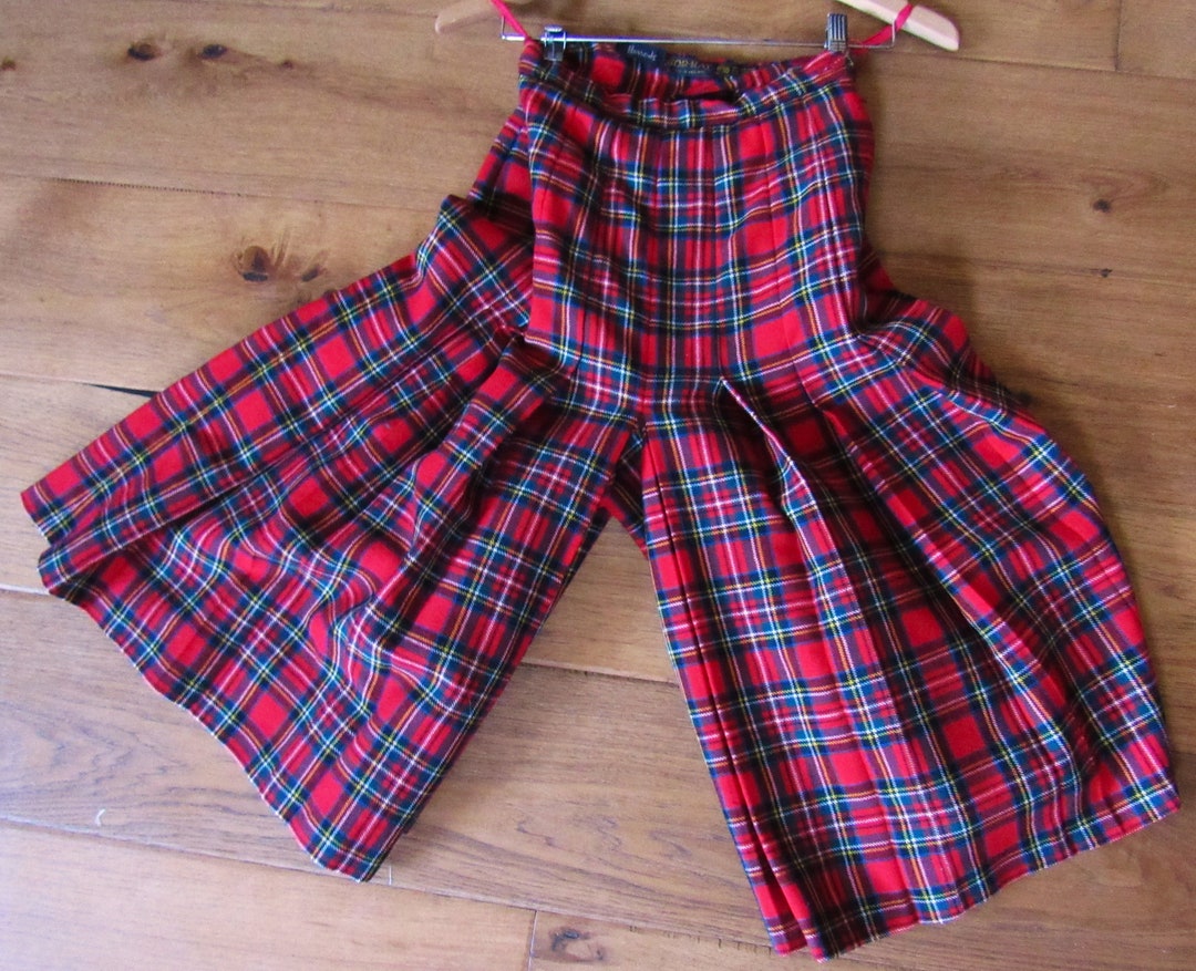 Vintage 1970's/1980's Harrods X Gor-ray Layered Pleated Culottes Kulats ...