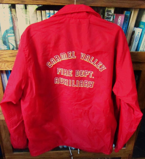 Vintage Red Nylon Snap Trucker Jacket Men's M 40 - 42… - Gem