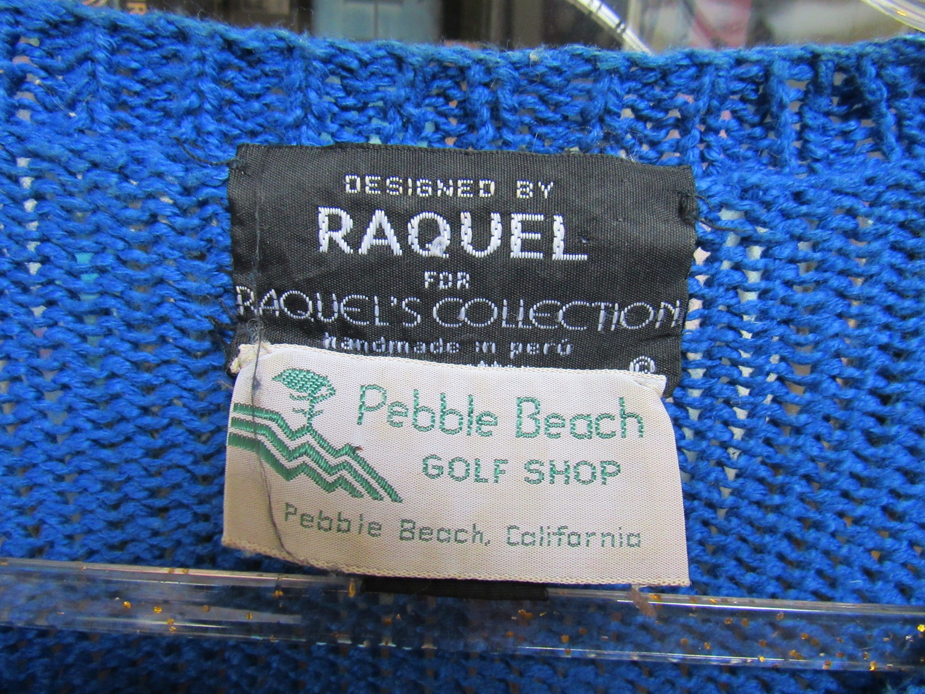 Vintage 1990's Raquel X Pebble Beach Golf Shop Handmade 3D Golfing ...