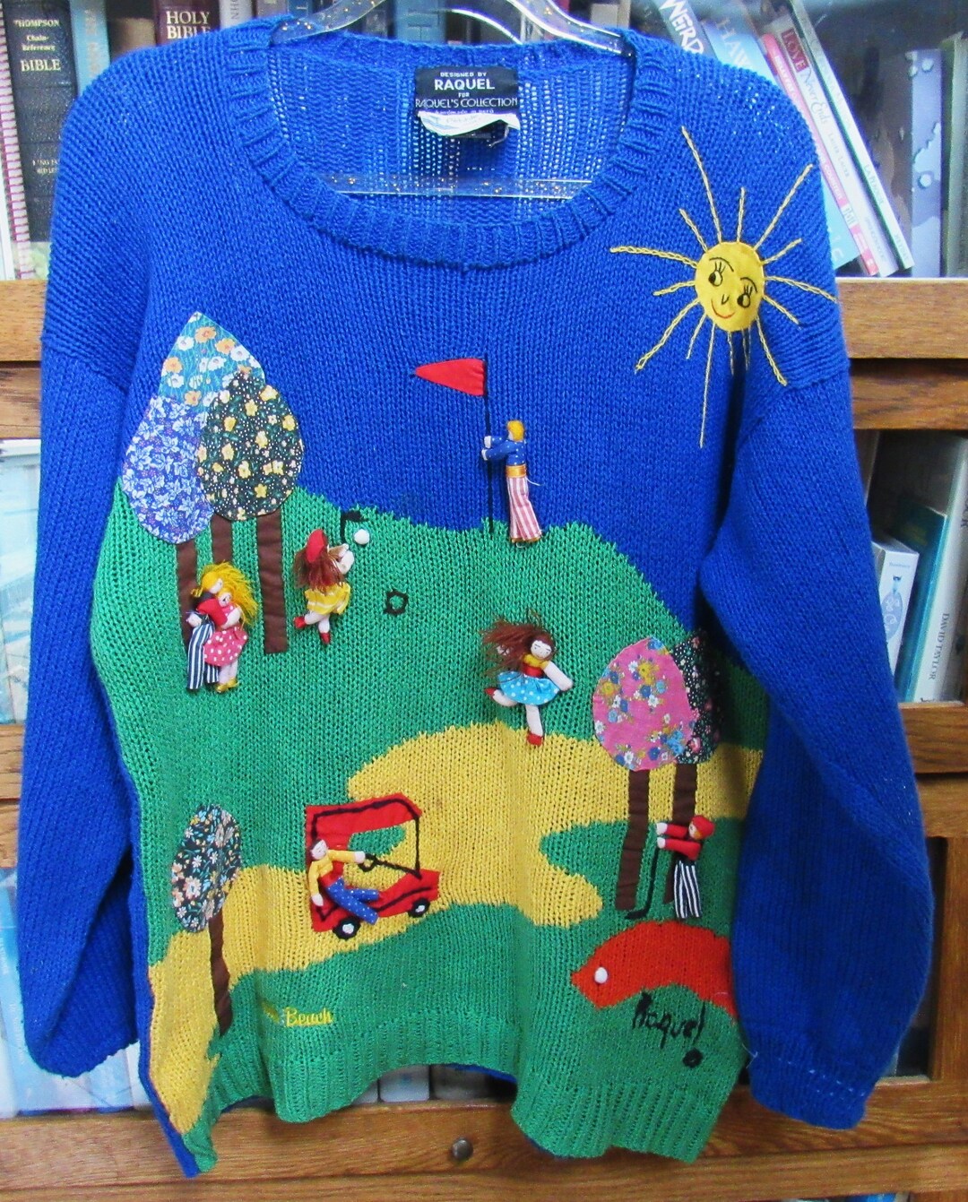 Vintage 1990's Raquel X Pebble Beach Golf Shop Handmade 3D Golfing ...