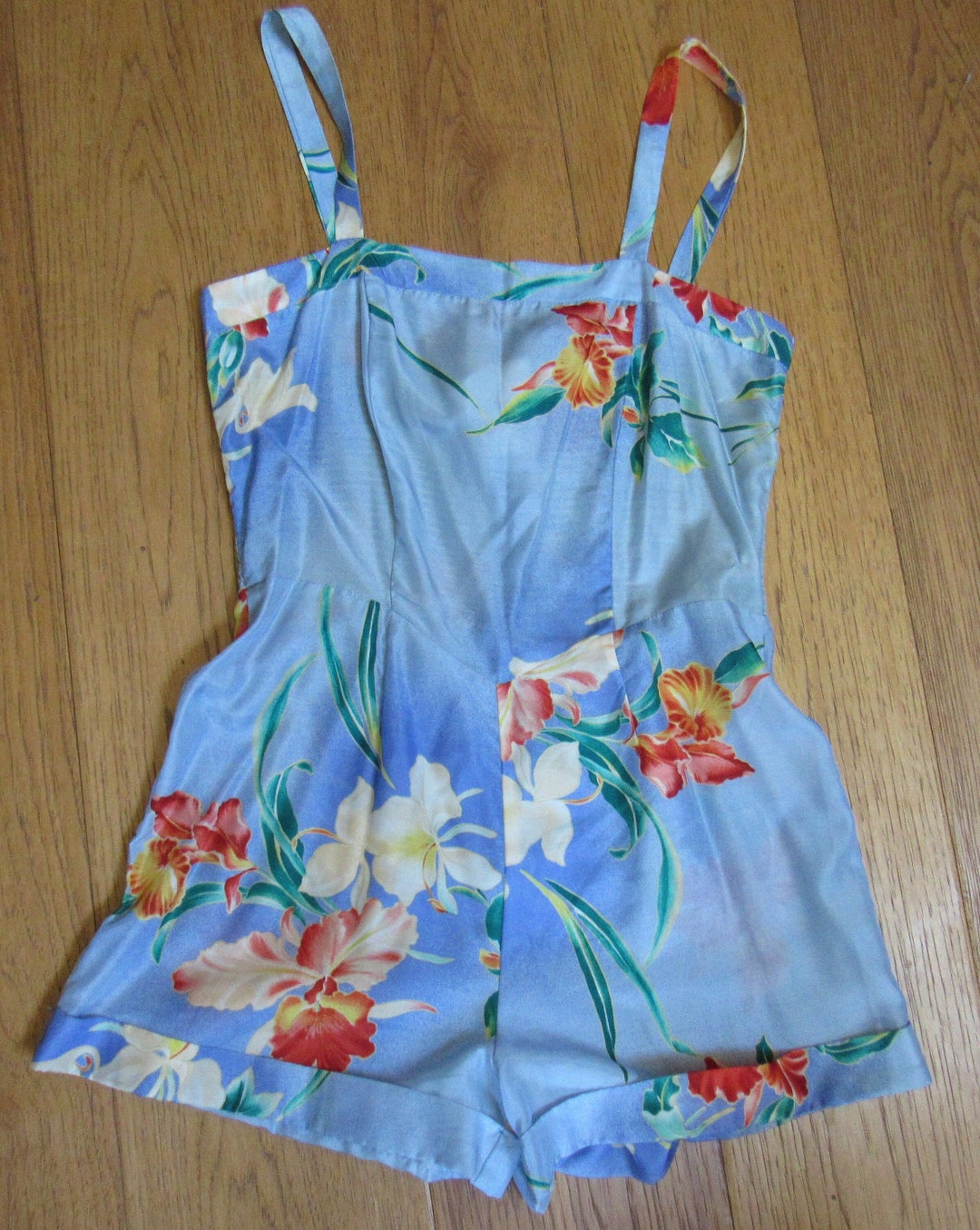 Vintage Sunshine by Sherry Holt California Hawaii Romper Size 11 Rayon ...