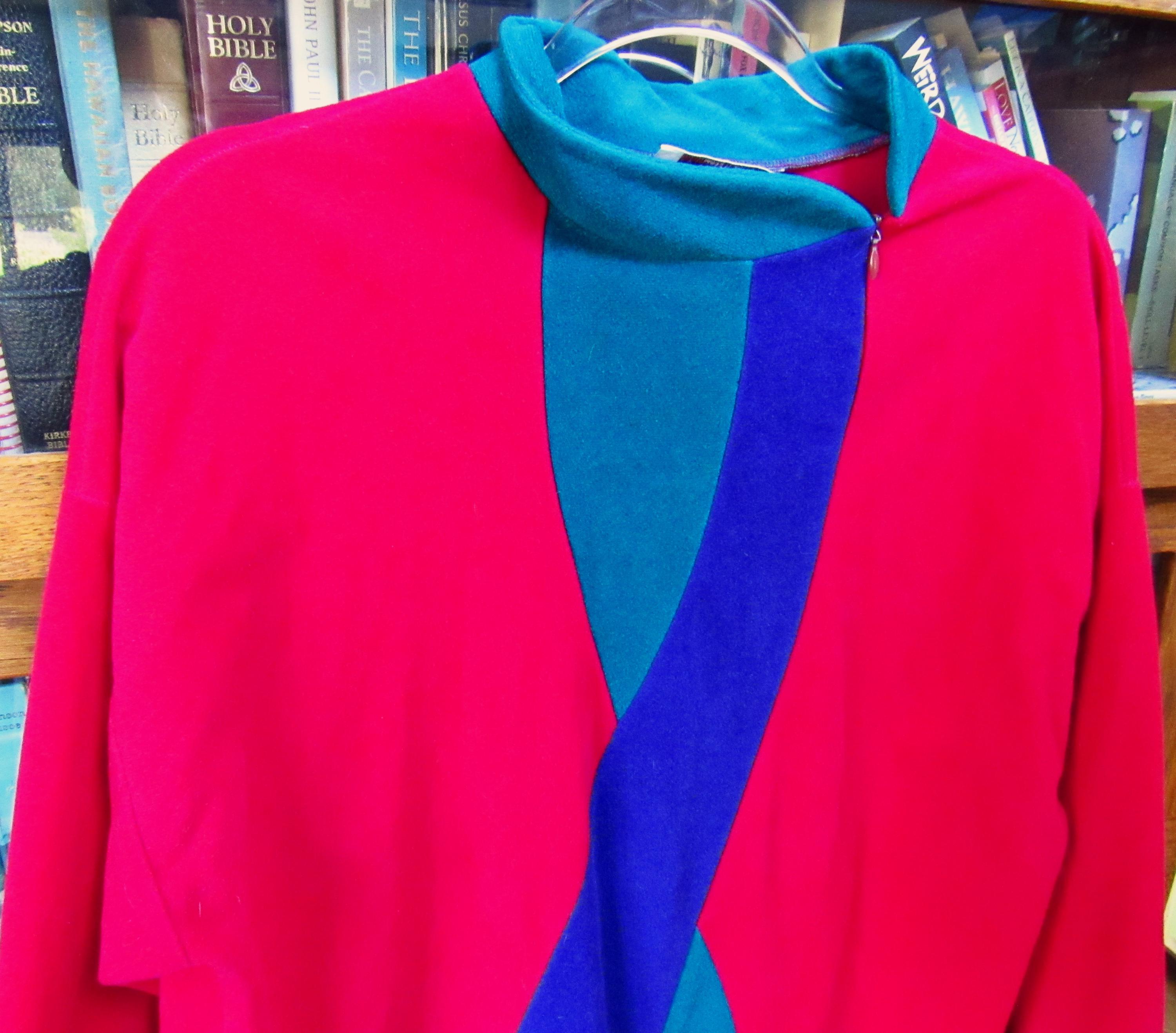 Vintage 1970s Vanity Fair Zip Front Long House Robe Made in USA Mod ...