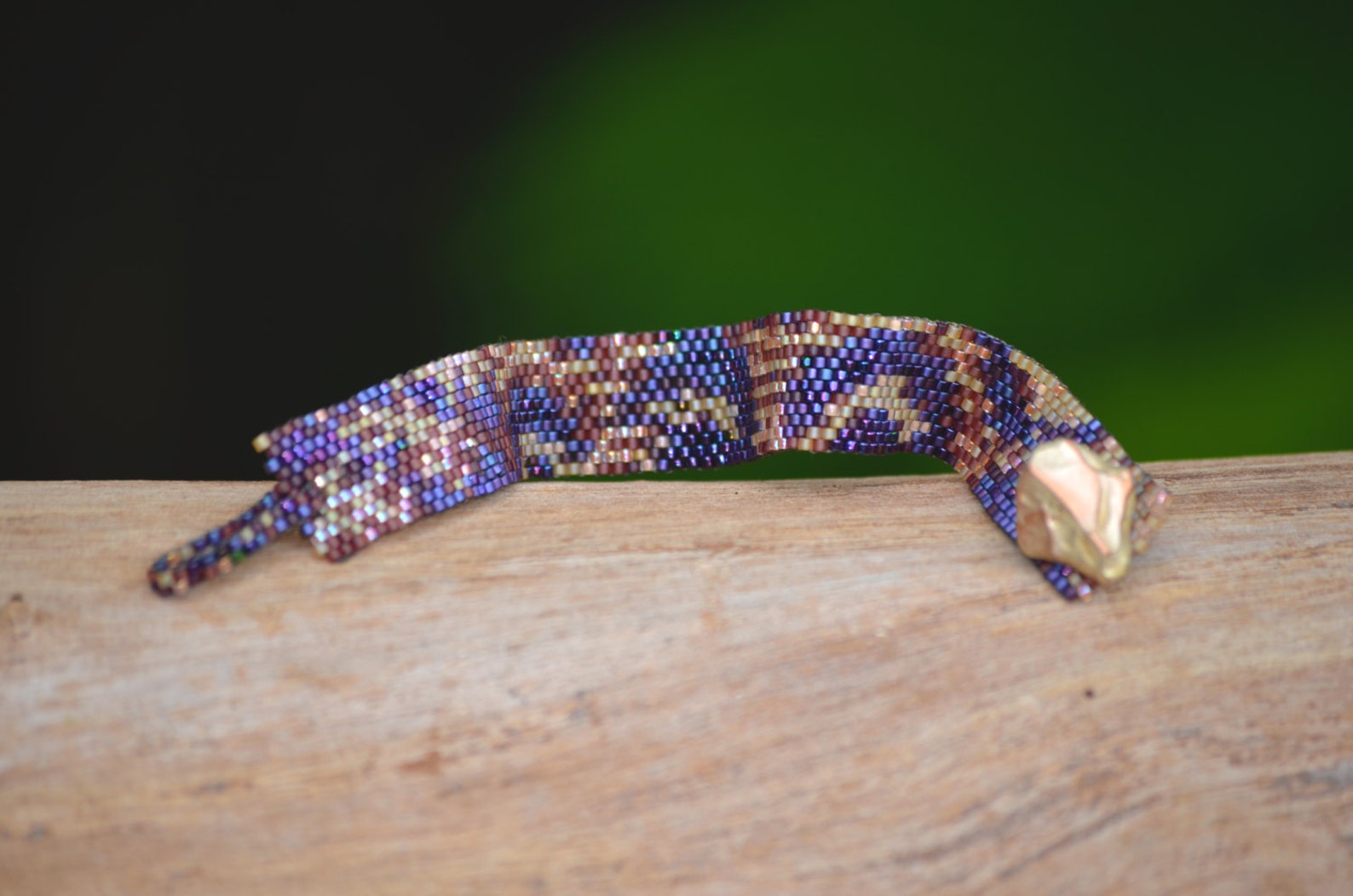Beaded Snakeskin Bracelet Rainbow Boa Thin Cuff | Etsy