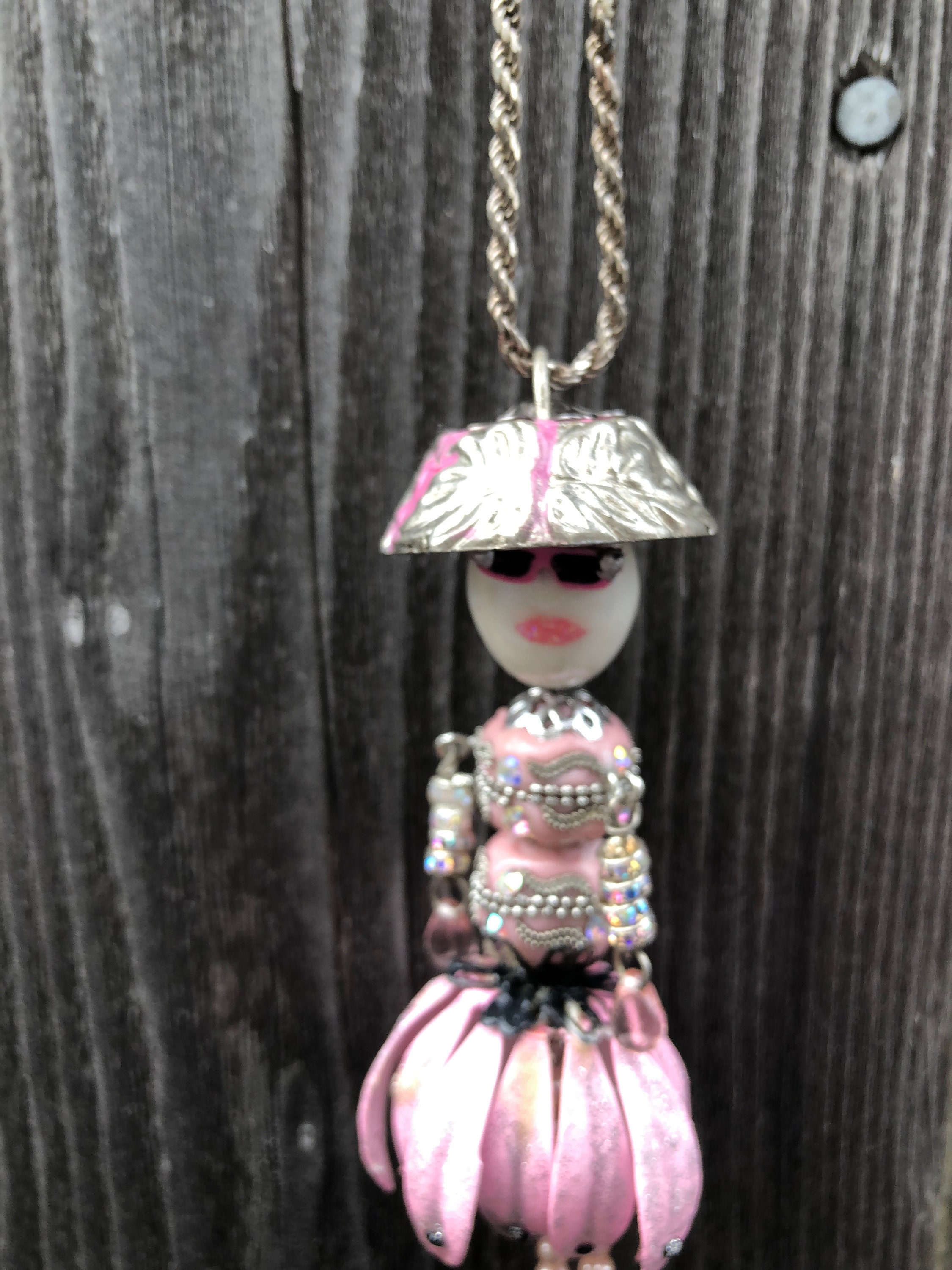 Dolly Pendant Pretty in Pink (chain NOT Included) - Etsy