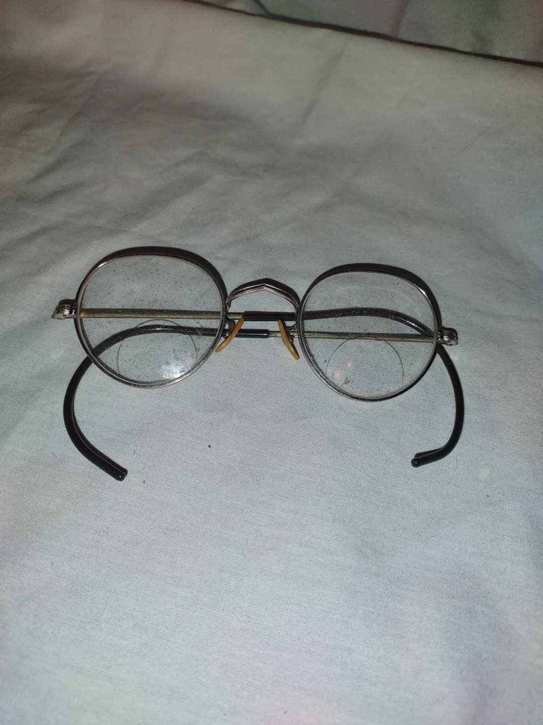 Antique Wire Round Eyeglasses Frames - Etsy
