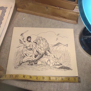 Tarzan and Lion Frank Frazetta Art Original Wall Decor Picture Number ...