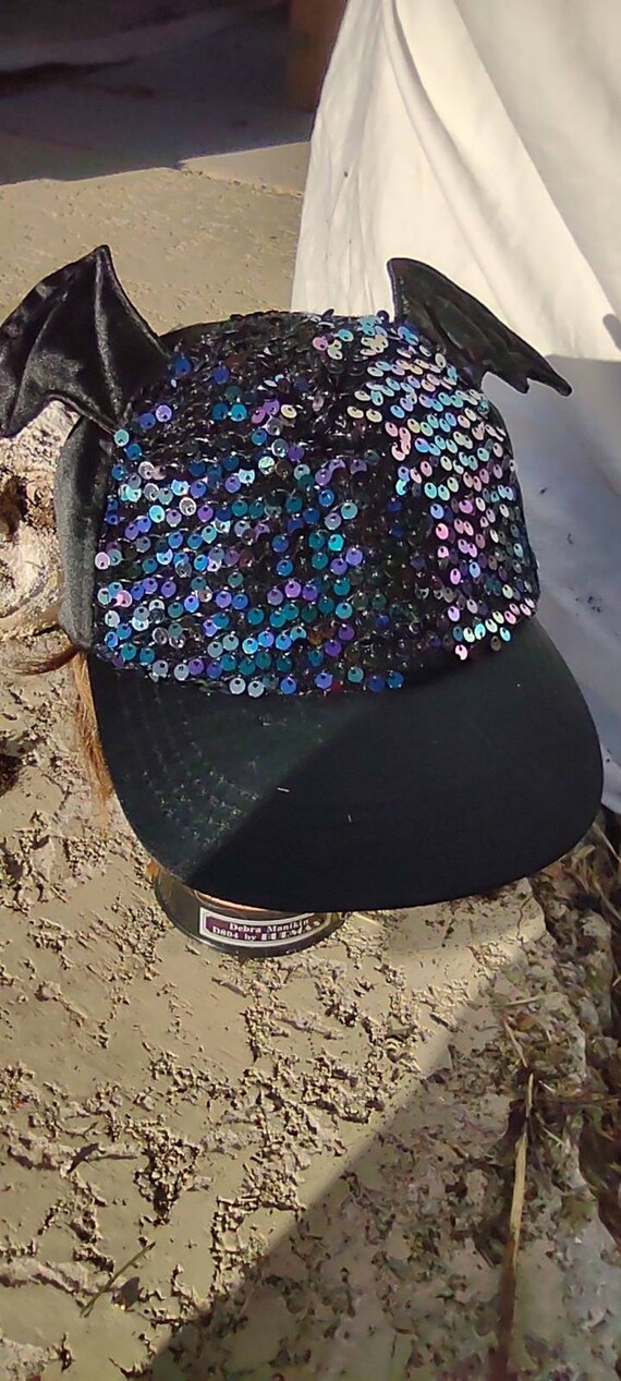 Halloween Bat sequin bat hat,costume, Halloween acces… - Gem