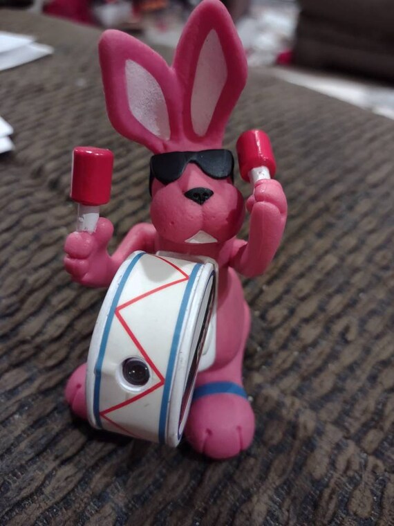 Vintage Pink Energizer Bunny 4 Vinyl Figure W/drum - Etsy