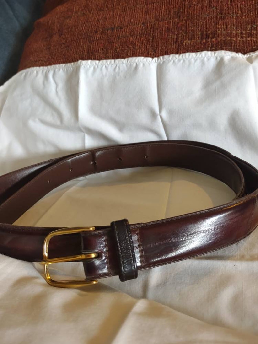 Vintage Eel Skin Belt - Etsy