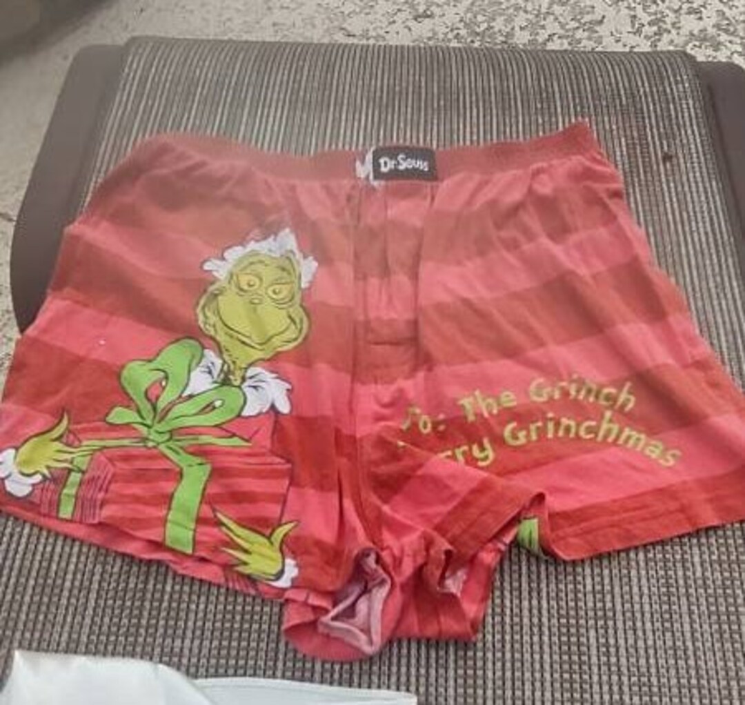 Vintage 1980s Dr Seuss Grinch Who Stole Christmas Boxers, Pajamas 80s ...