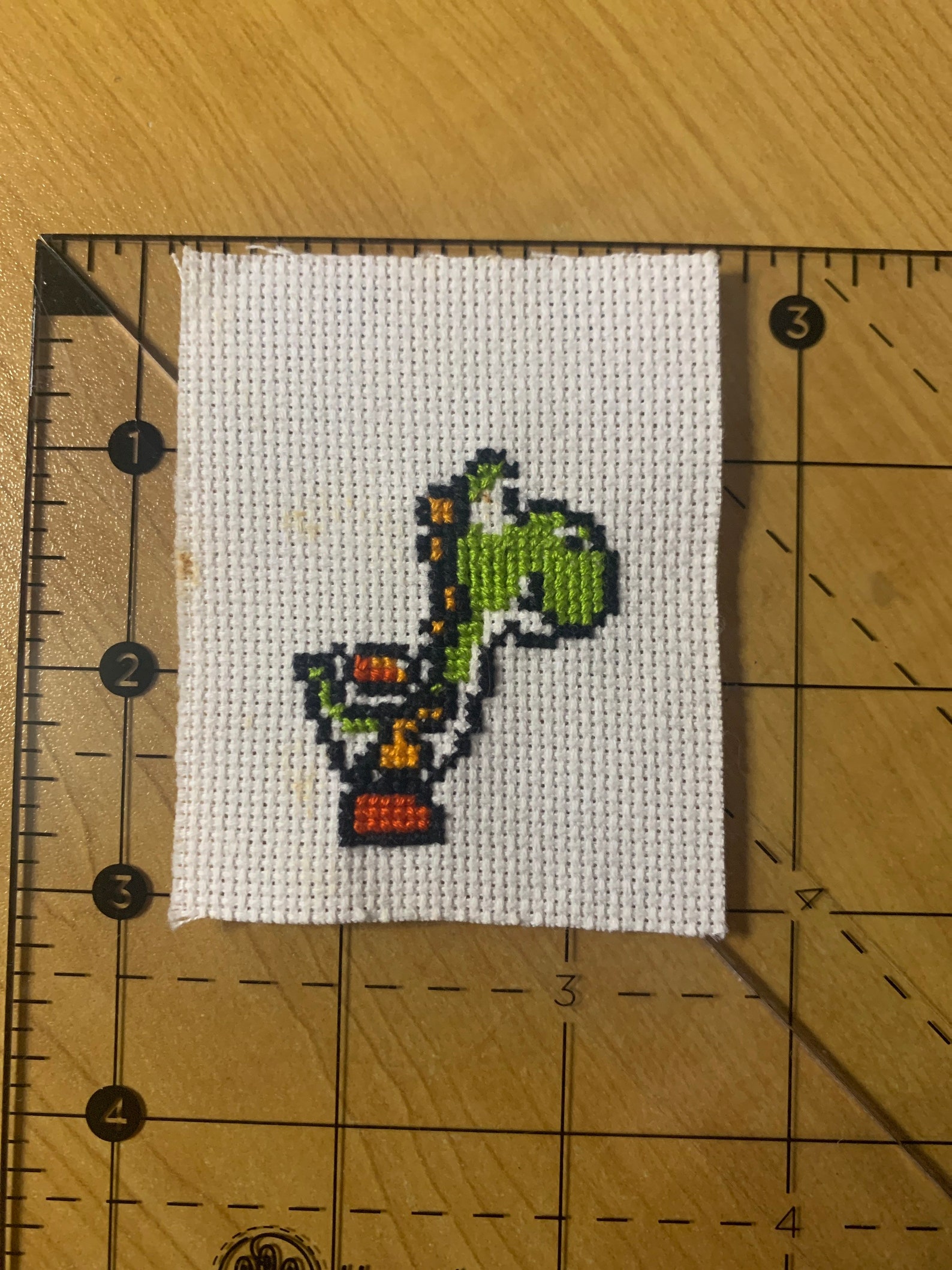 Yoshi Themed Cross Stitch Panel - Etsy