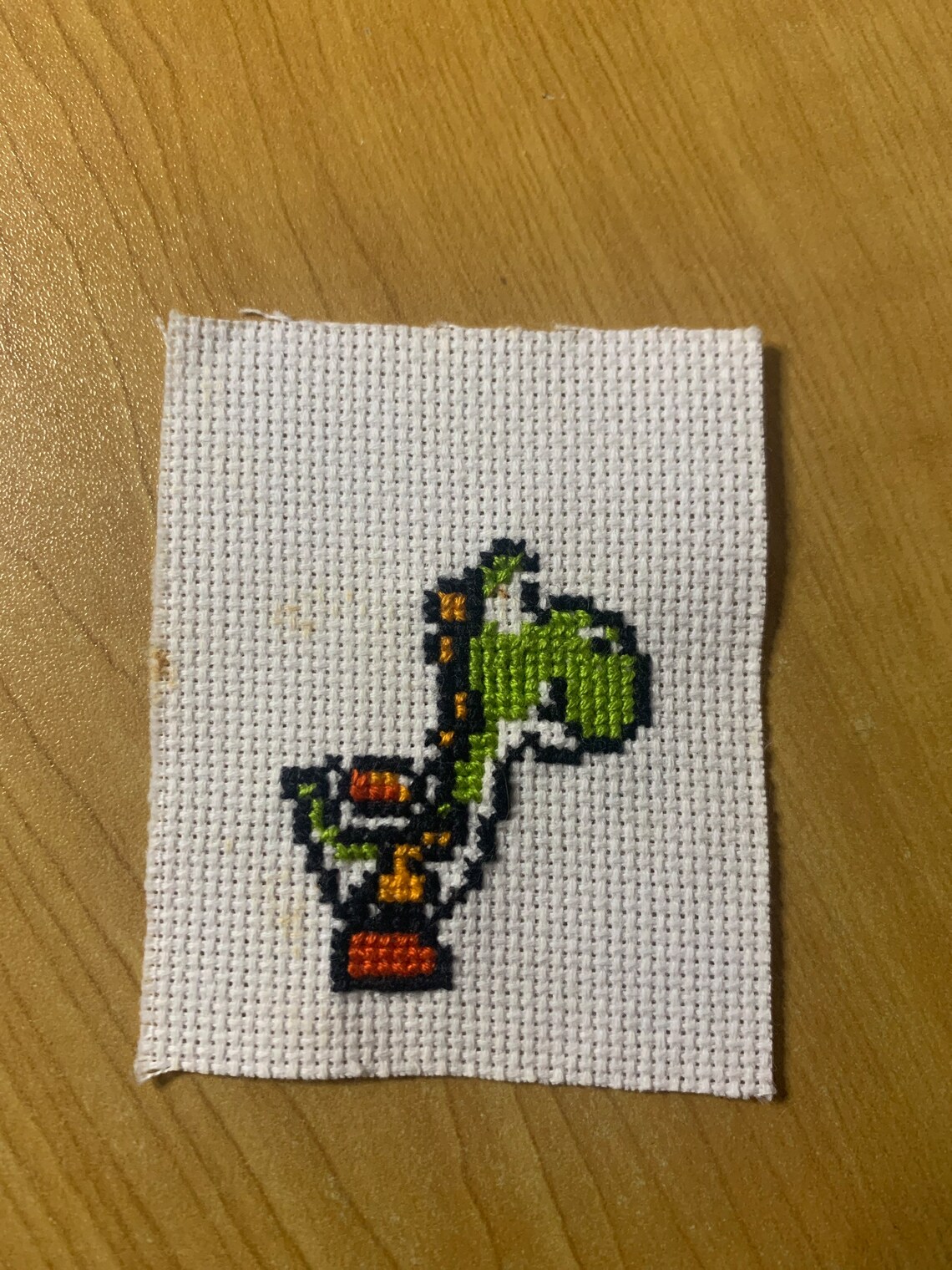 Yoshi Themed Cross Stitch Panel - Etsy