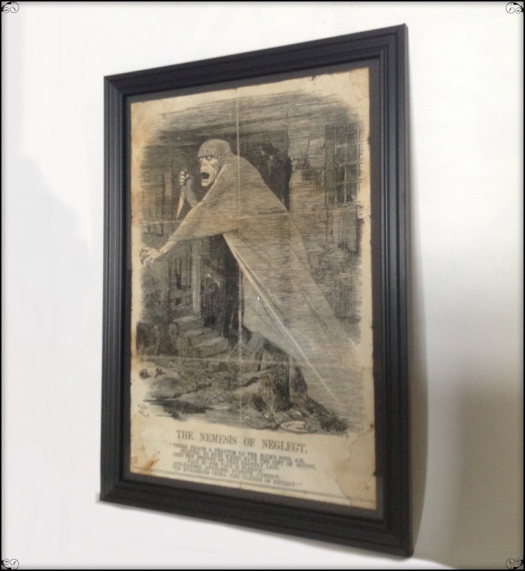 Nemesis of Neglect Aged Reproduction Victorian Illustration - Art Print ...