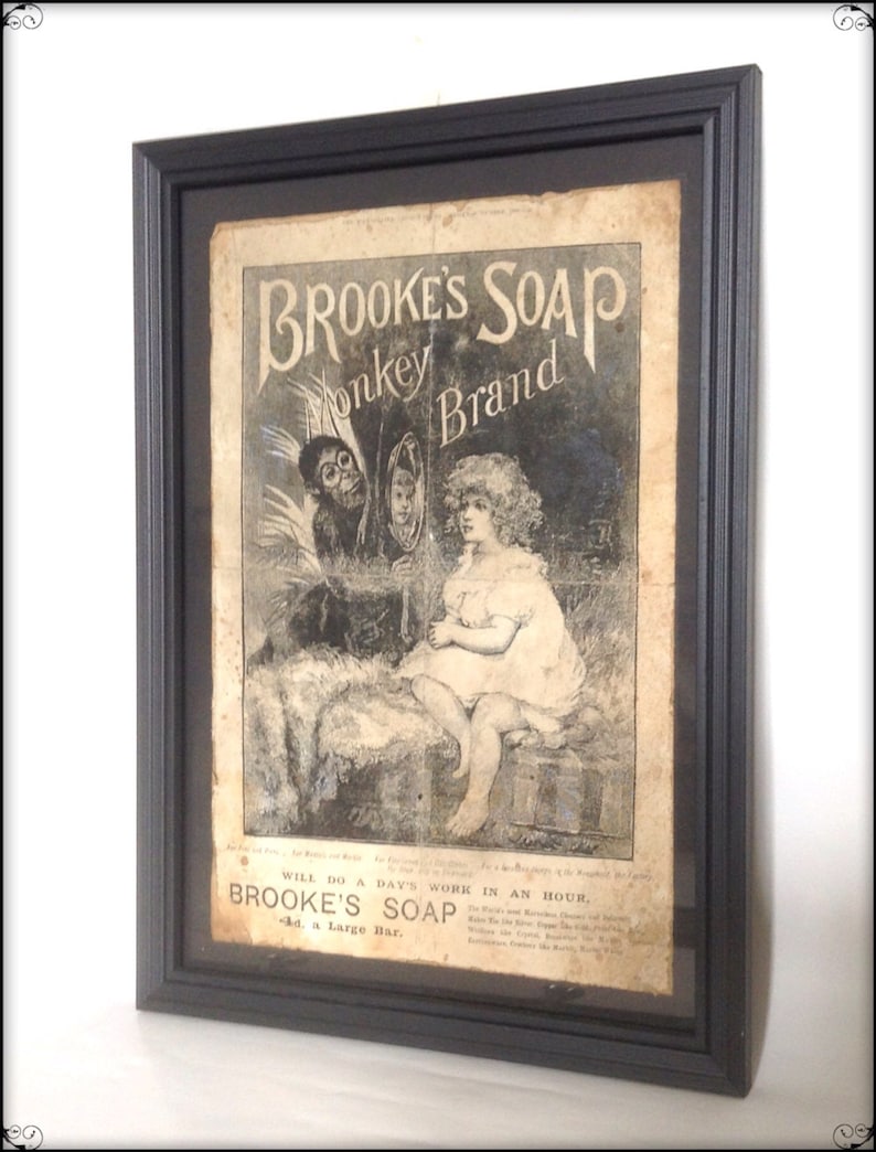 Monkey Brand Reproduction Victorian Soap Advertisement. - Etsy
