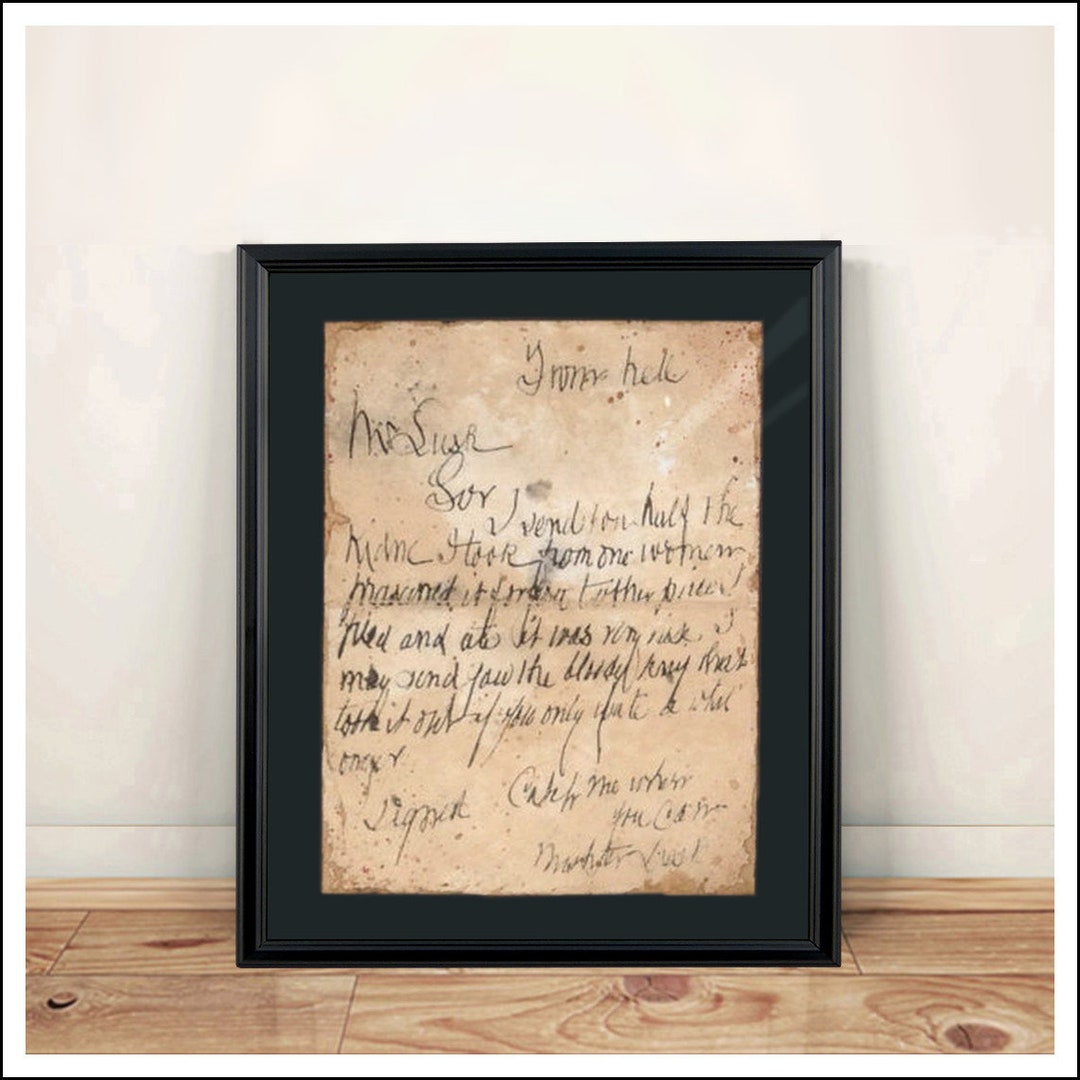 Jack the Ripper From Hell Letter Aged Reproduction Art Print 8"x10 ...