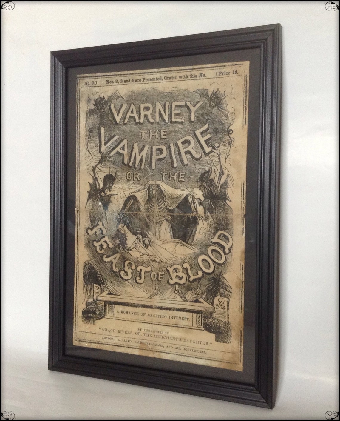 Penny Dreadful Varney the Vampire Reproduction Cover Art - Etsy