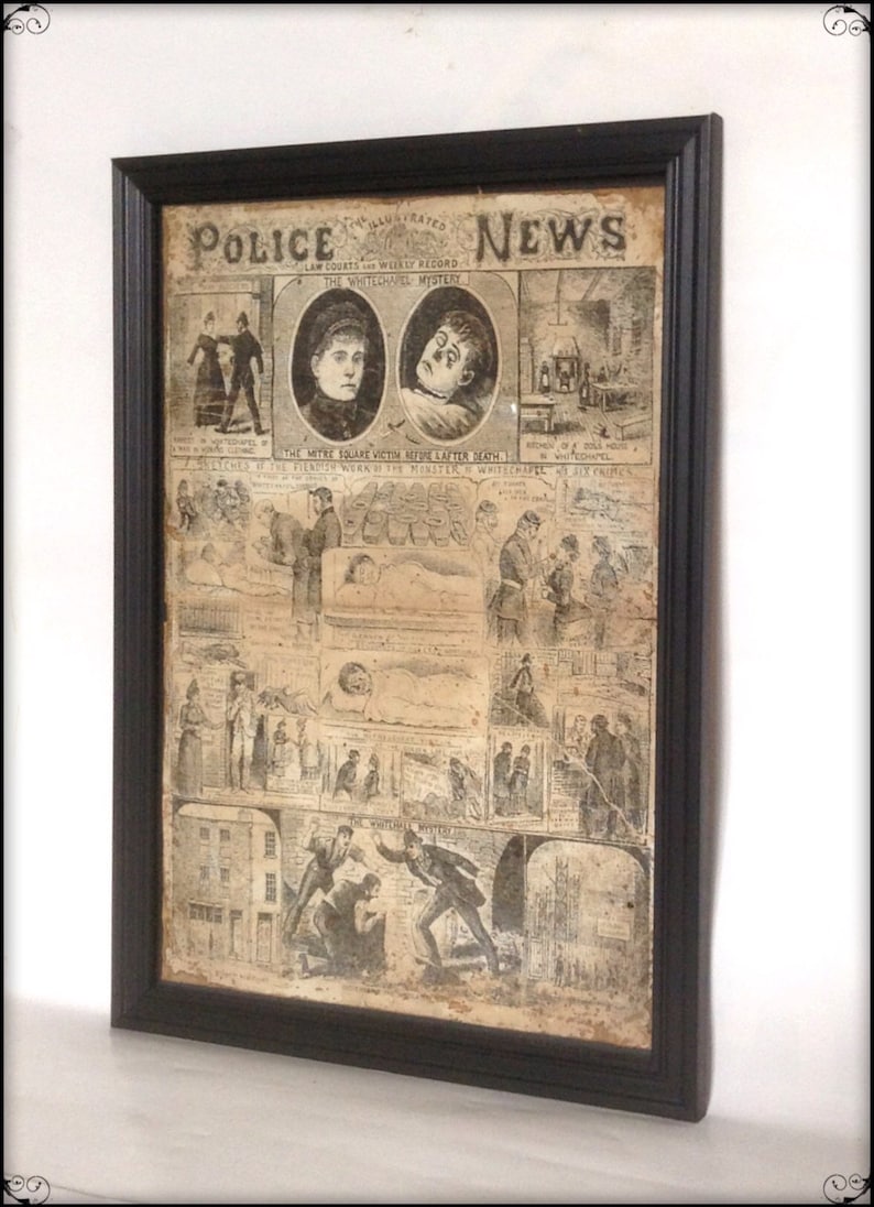 Aged Reproduction Victorian Police News Jack the Ripper Cover - Etsy