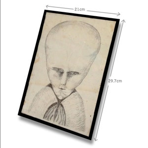 Aged Reproduction of Aleister Crowley's Drawing of LAM - Art Print A4 ...