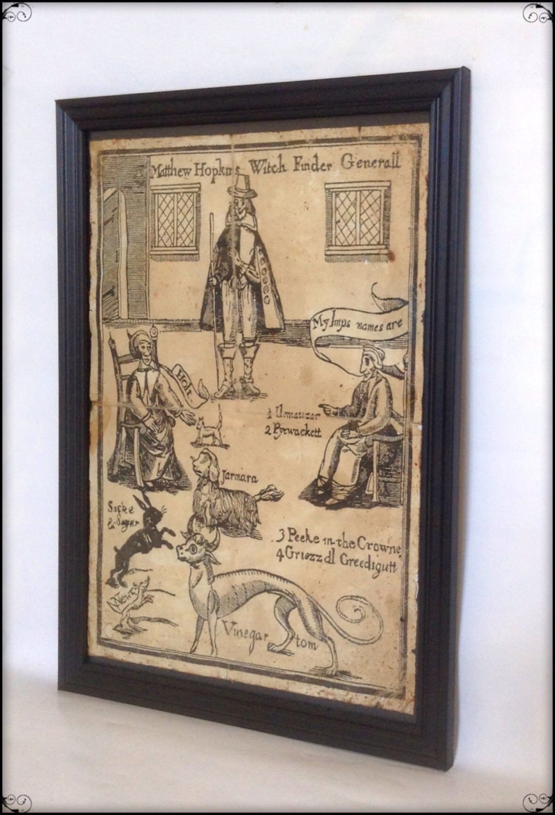 The Witchfinder General Matthew Hopkins Aged Reproduction Print - A4 ...