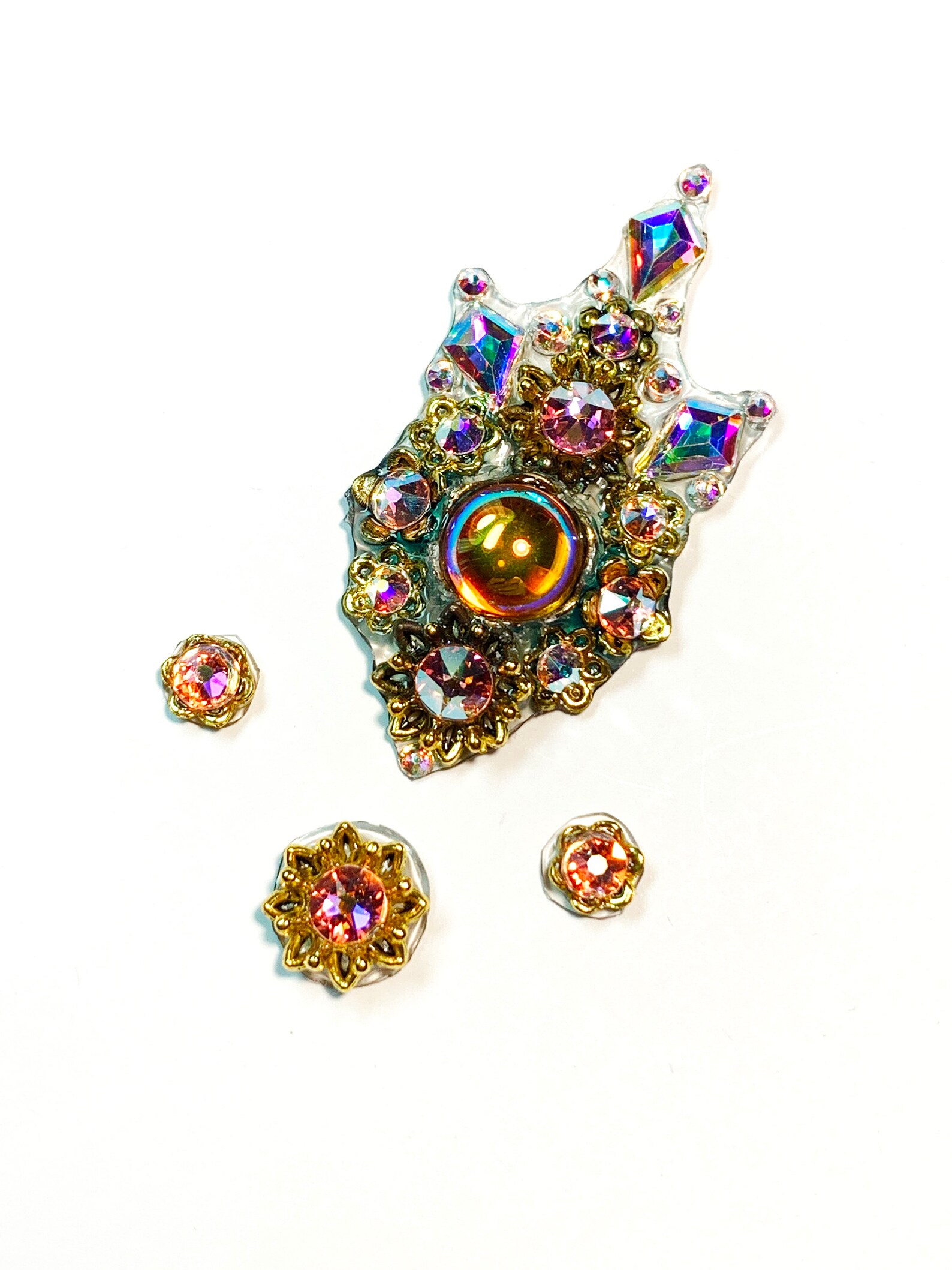 Face jewelry Tribal bindi crystal bindi tribal fusion | Etsy