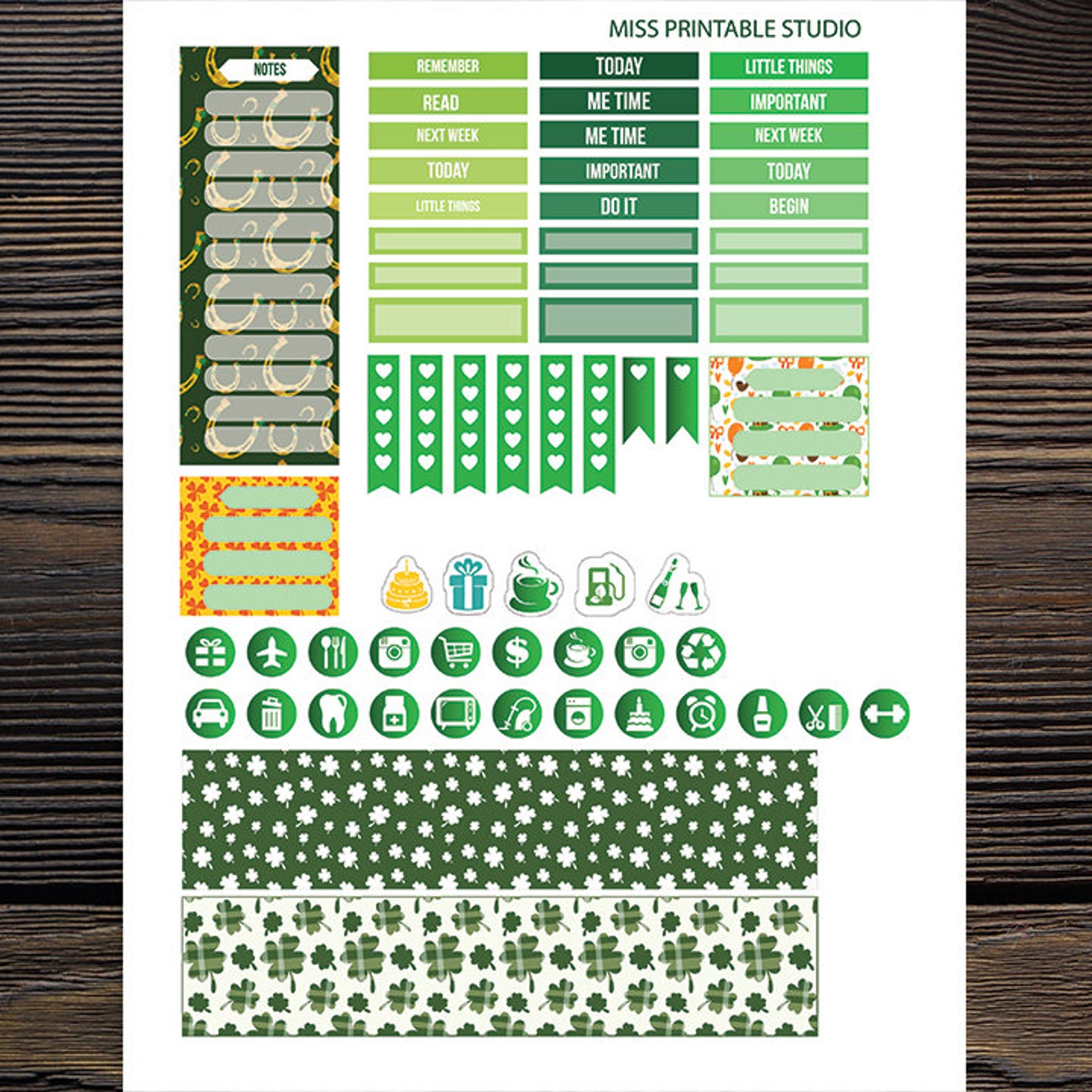 March Monthly Planner Stickers for Use With Erin Condren | Etsy