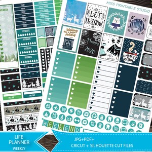 Winter January Printable Planner Stickers,new Year Planner 2020 Kit for ...