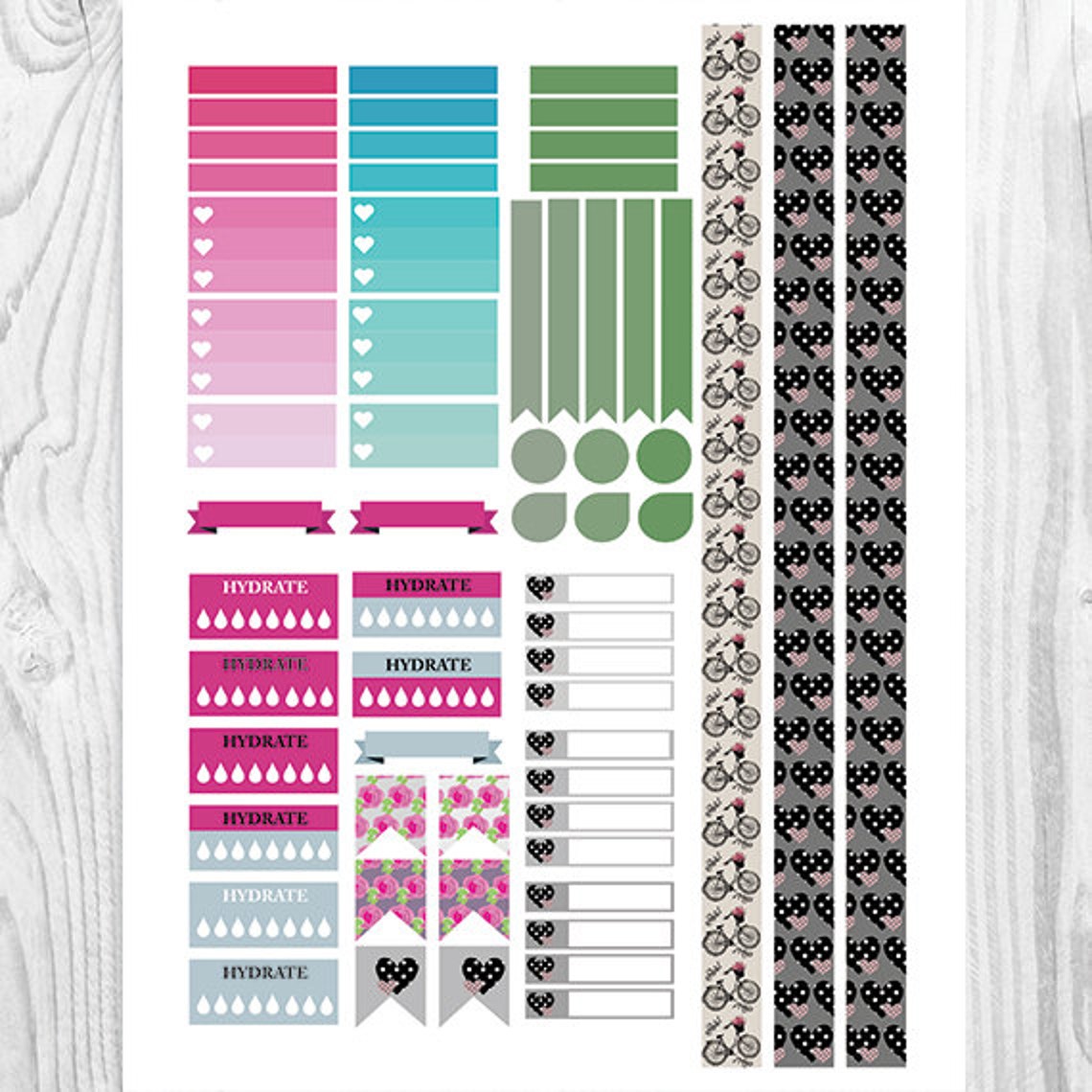 Paris Happy Planner Weekly View Kithappy PLANNER STICKERS | Etsy
