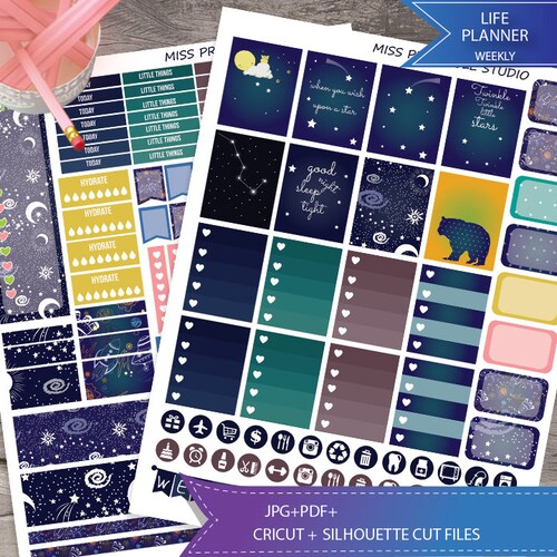 Printable Weekly Planner Stickers for Erin Condren 2021 | Etsy