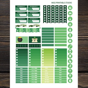 March Printable Planner Stickers,happy PLANNER Stickers,weekly Happy ...