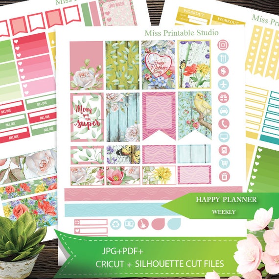 May Happy Plannermay Planner Stickers May Weekly View May - Etsy