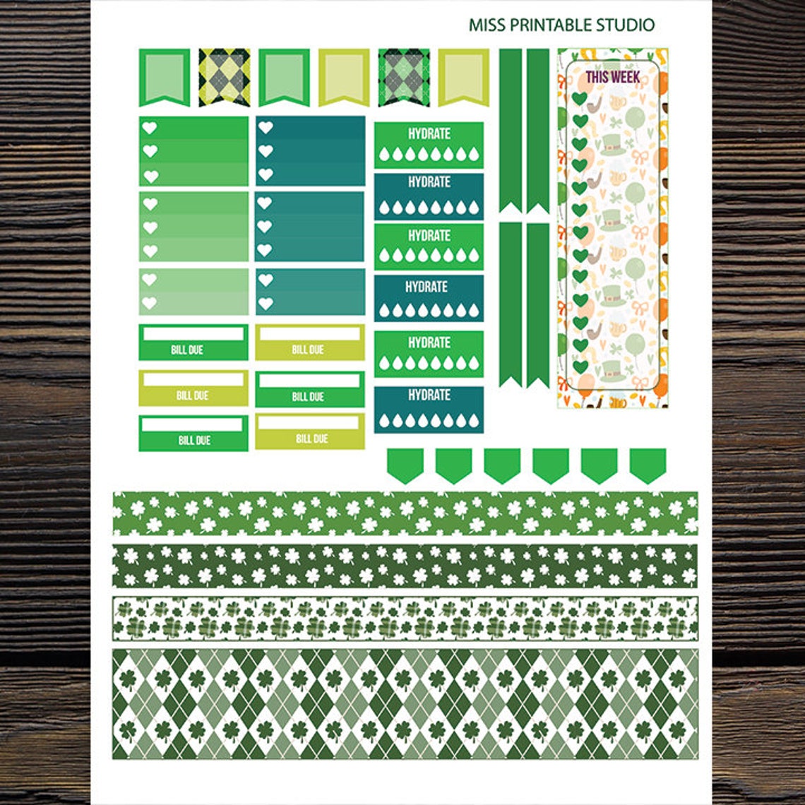 March Printable Planner Stickershappy PLANNER Stickersweekly - Etsy