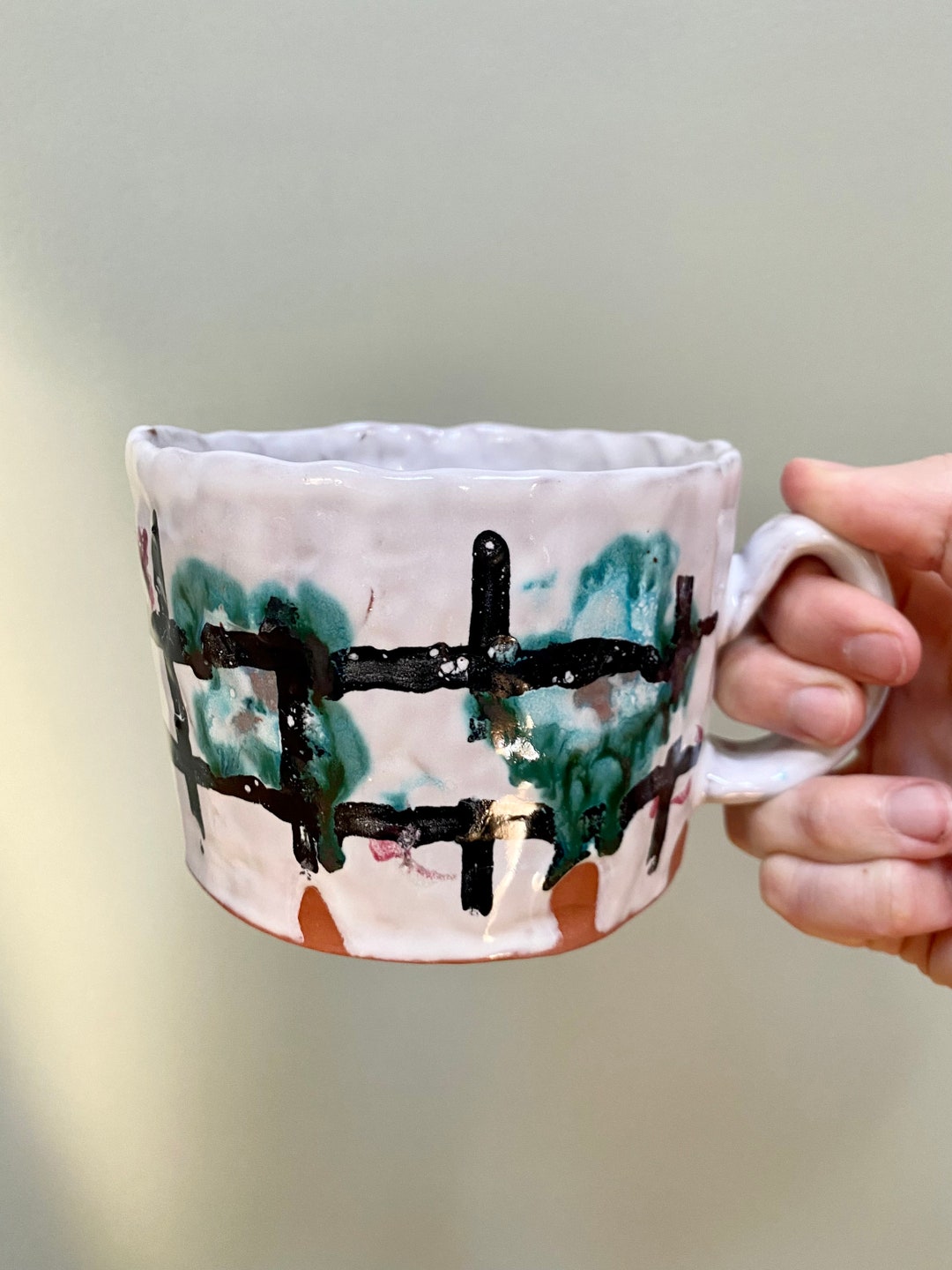 Drippy Flower Mug - Etsy