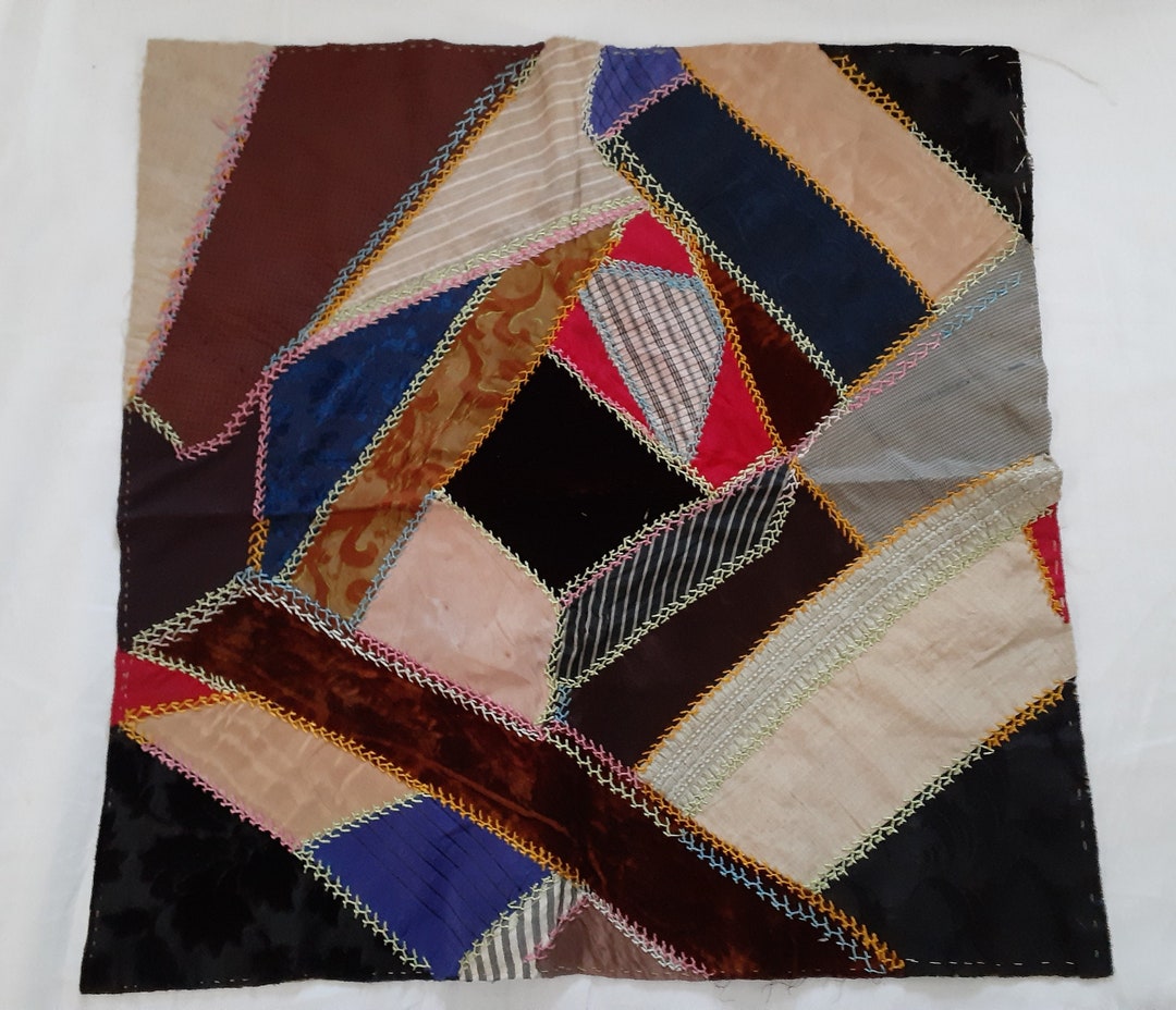 Victorian Crazy Quilt Square - Etsy