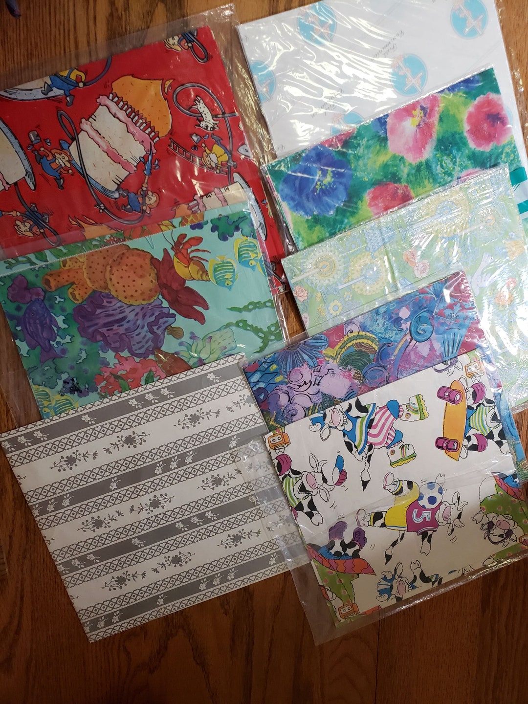 Vintage Gift Wrapping Paper, Assorted 1970s-1980s - Etsy