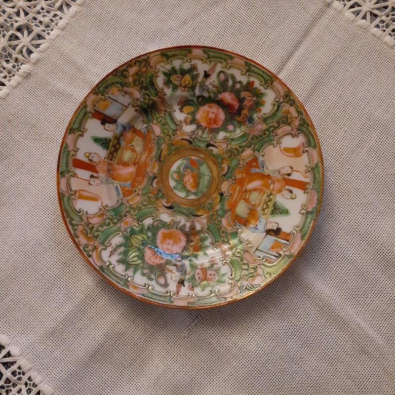 Rose Medallion Plate - Etsy